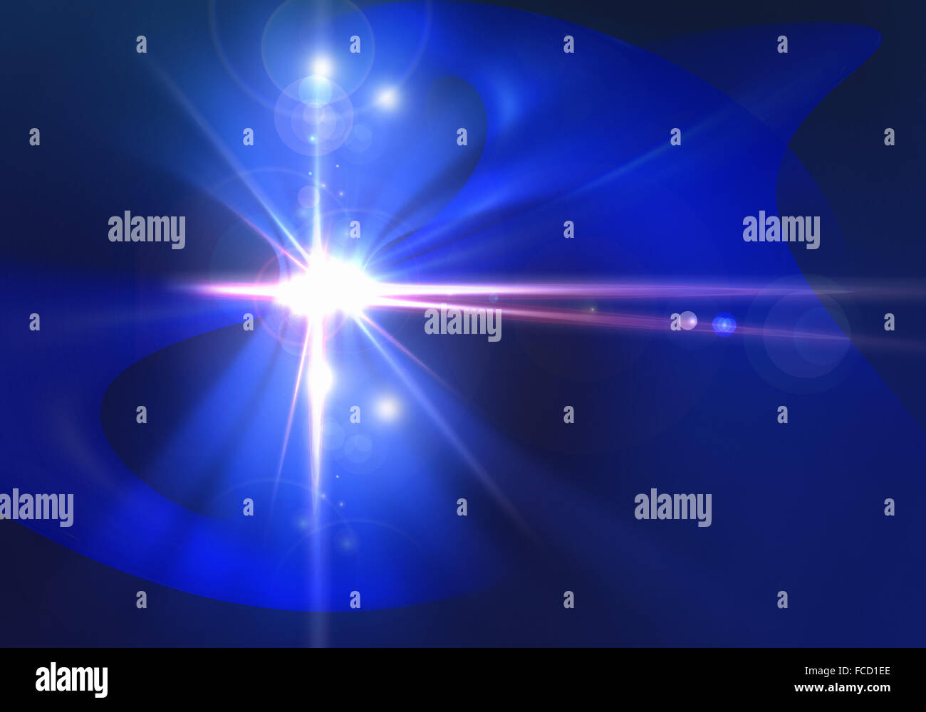 Backdrop image of star lights and beams Stock Photo - Alamy