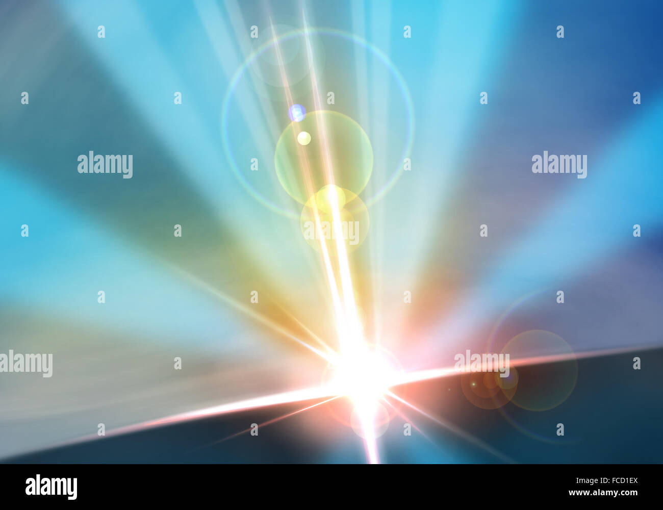 Planet earth sunrise beams hi-res stock photography and images - Alamy