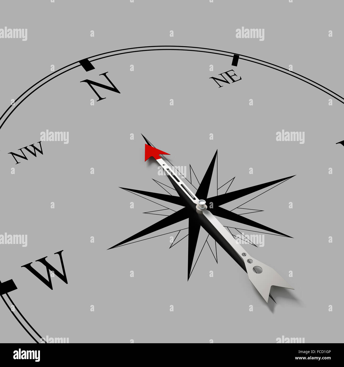 Conceptual image of compass pointing the direction Stock Photo - Alamy