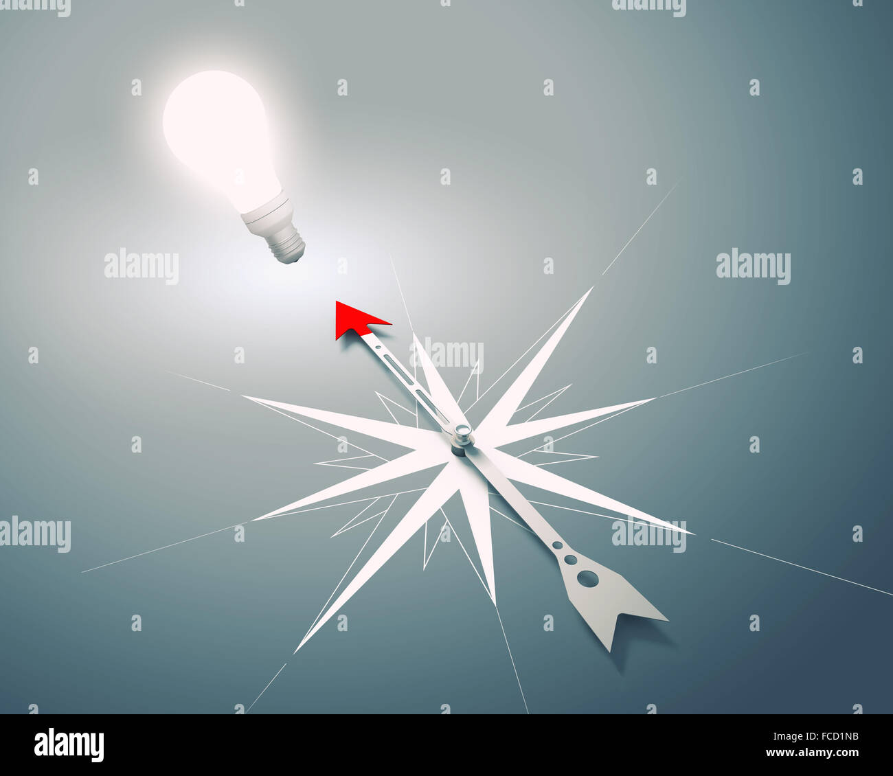 Conceptual image of compass pointing the direction Stock Photo - Alamy