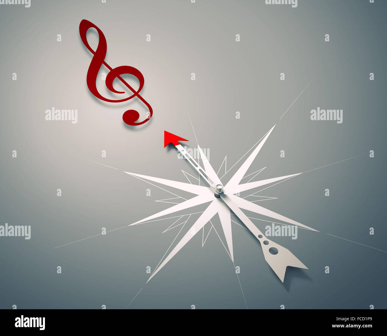Conceptual image of compass pointing the direction Stock Photo - Alamy