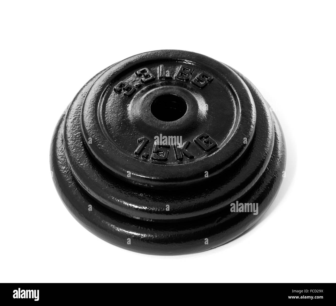 Stack of dumbbell weights Stock Photo - Alamy