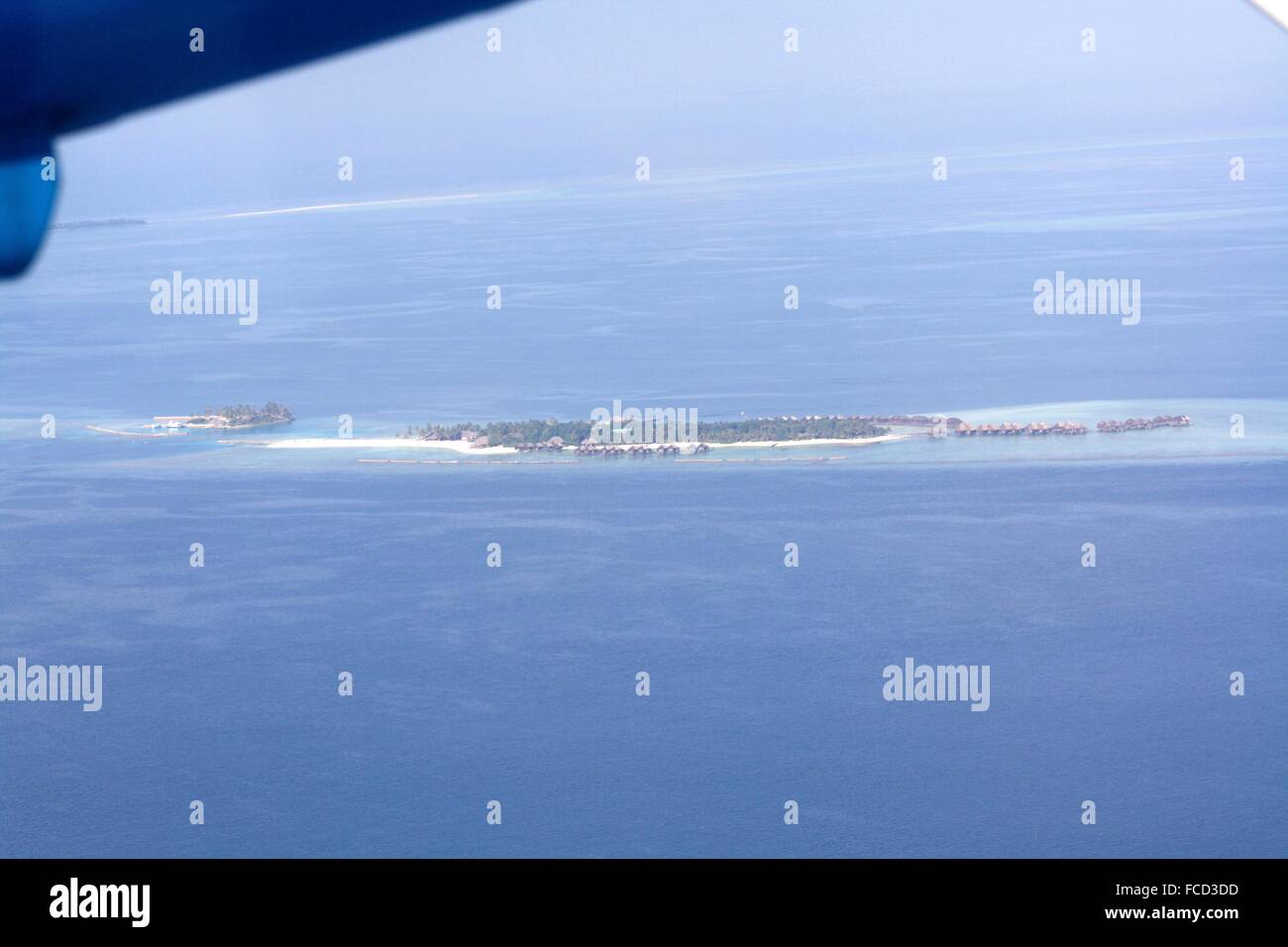 Aerial View Of Island Stock Photo - Alamy