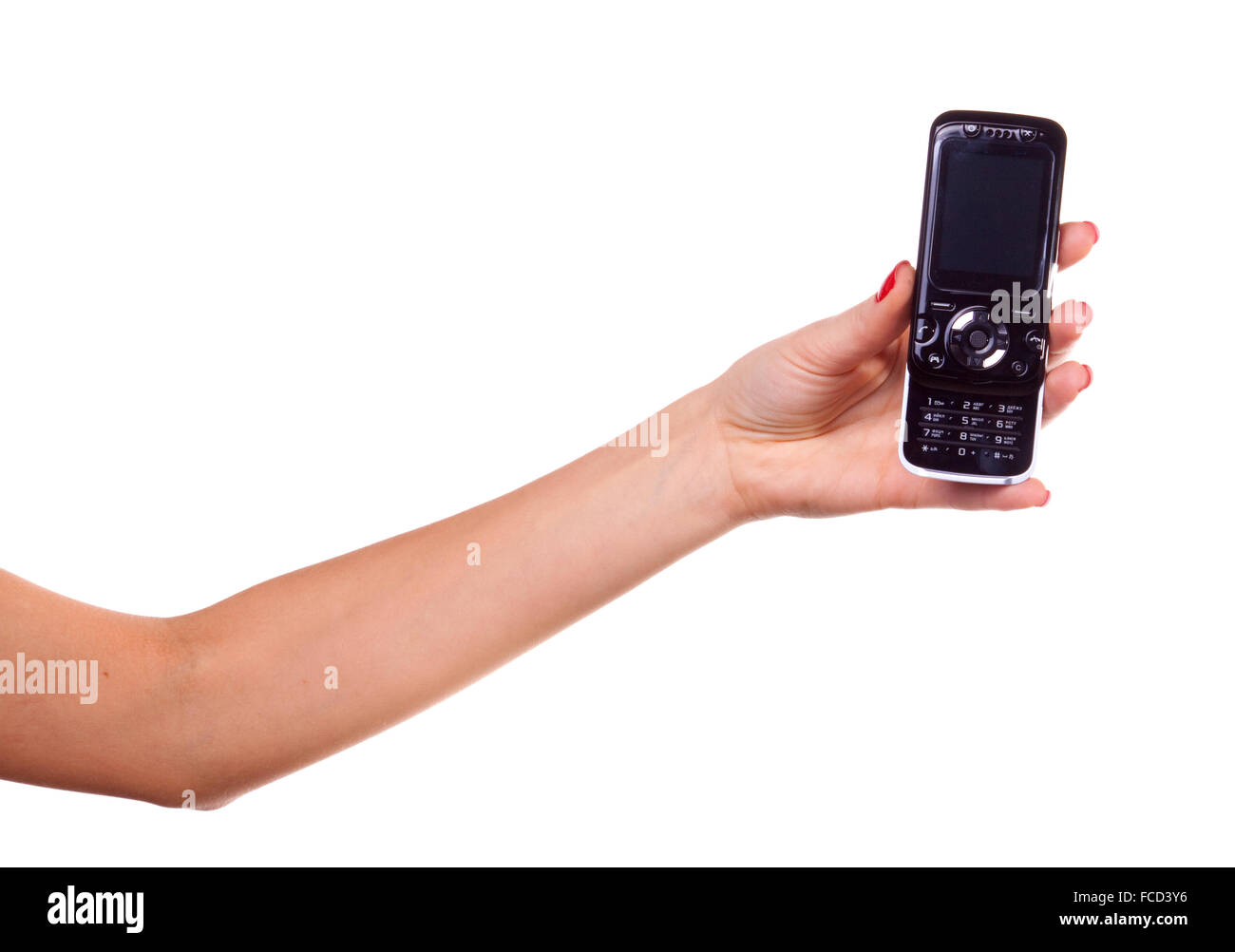 Woman call hand sign Cut Out Stock Images & Pictures - Alamy