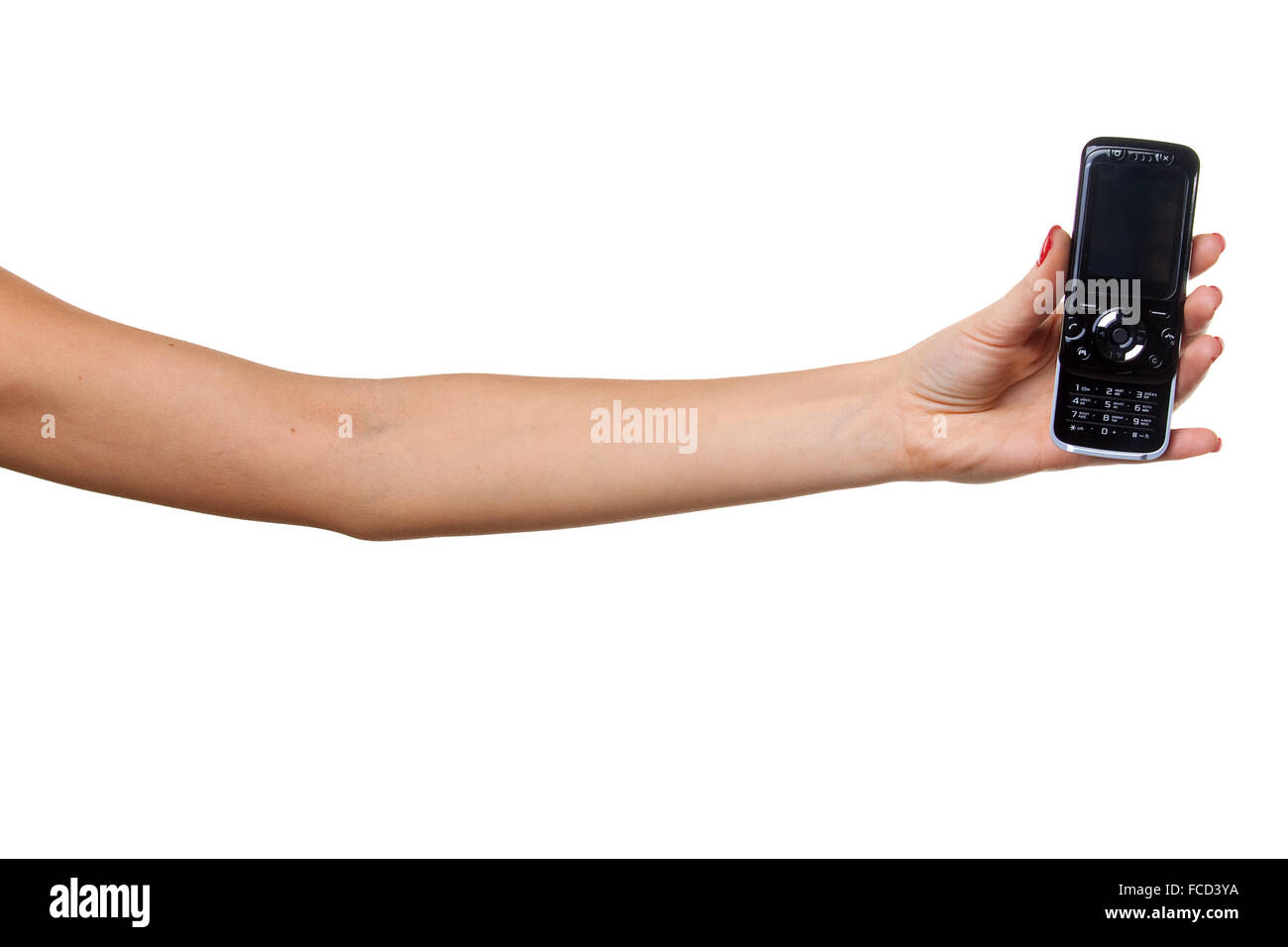 Woman hand and mobile phone Stock Photo - Alamy