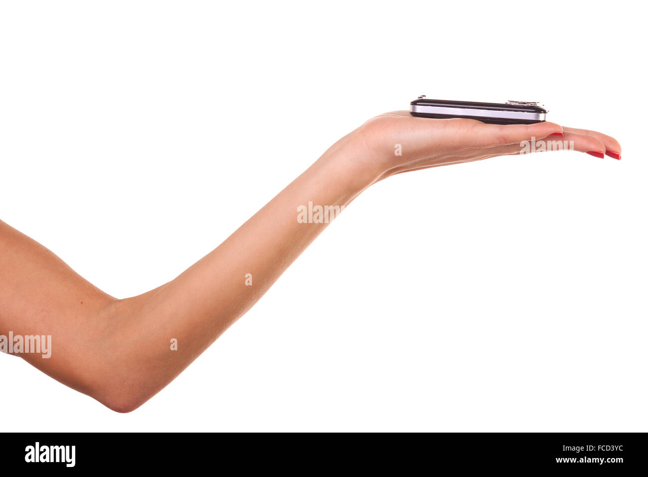 Woman hand and mobile phone Stock Photo - Alamy