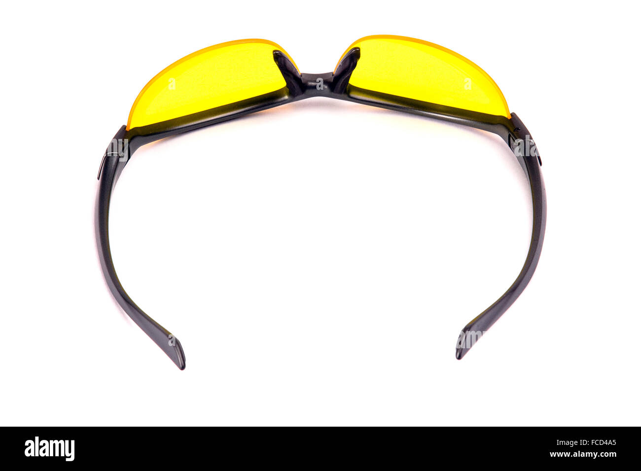 Yellow sunglasses. Reversed Stock Photo - Alamy