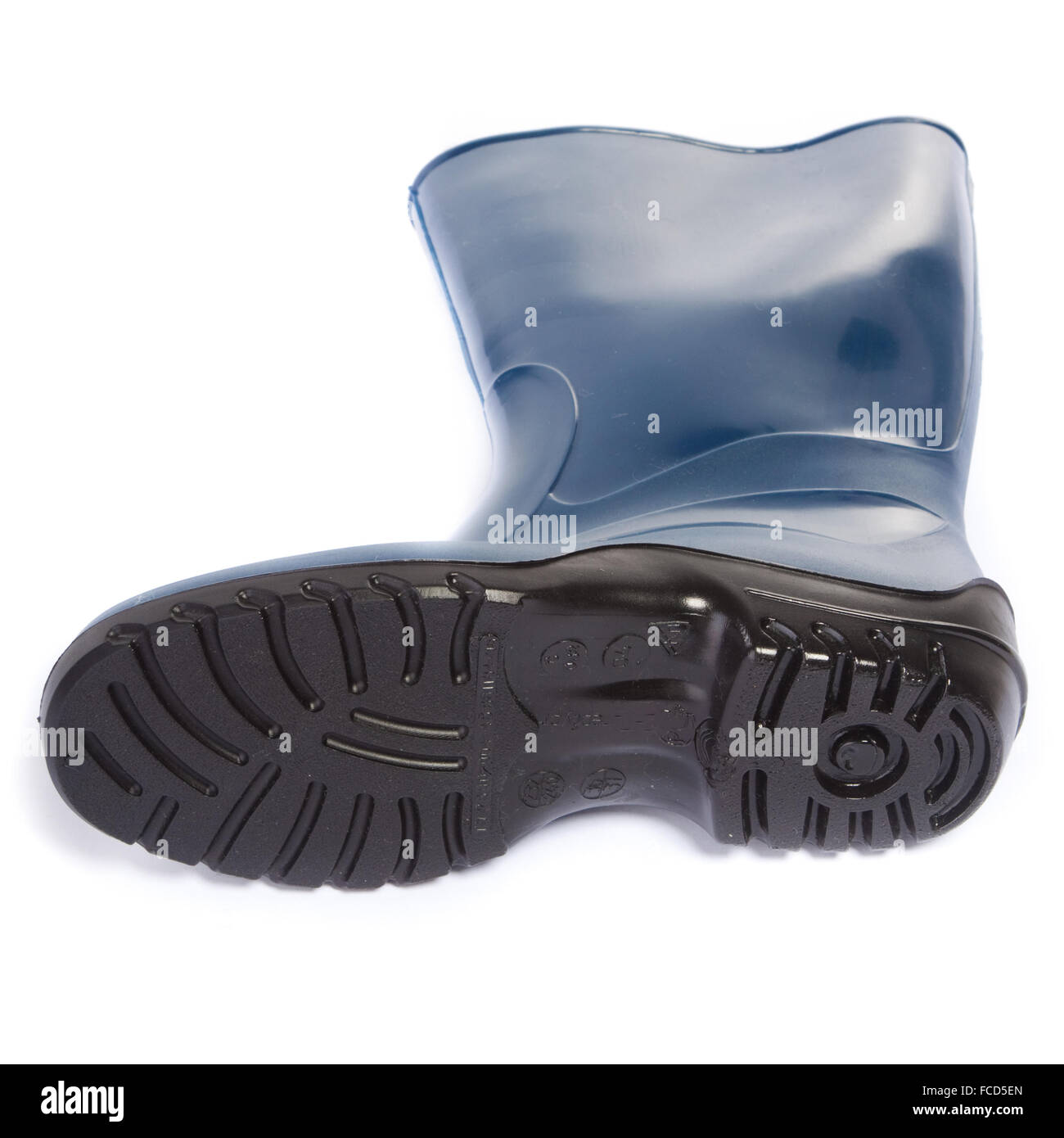 Single wellington boot Cut Out Stock Images & Pictures - Alamy