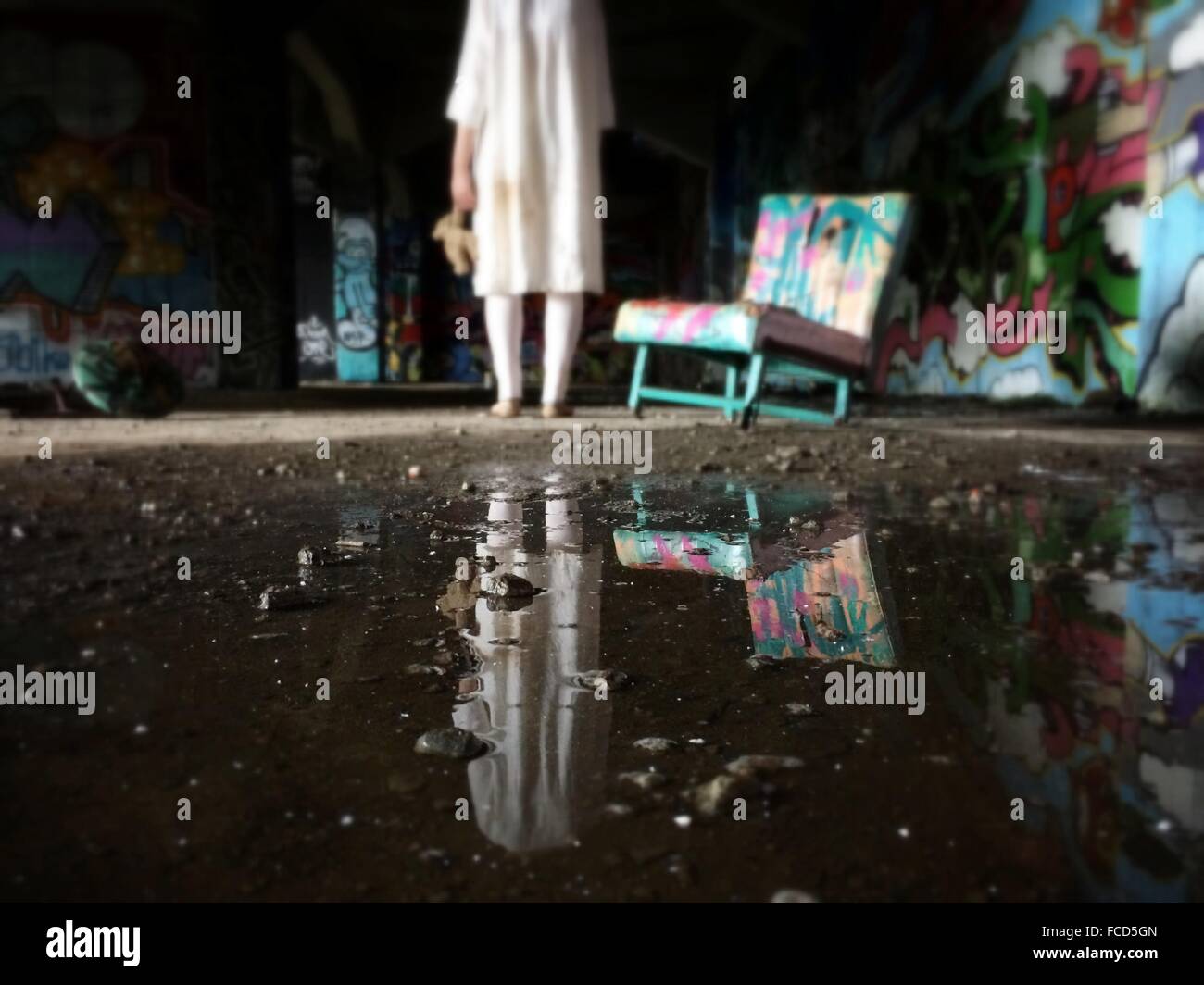 Chair in puddle hi-res stock photography and images - Alamy