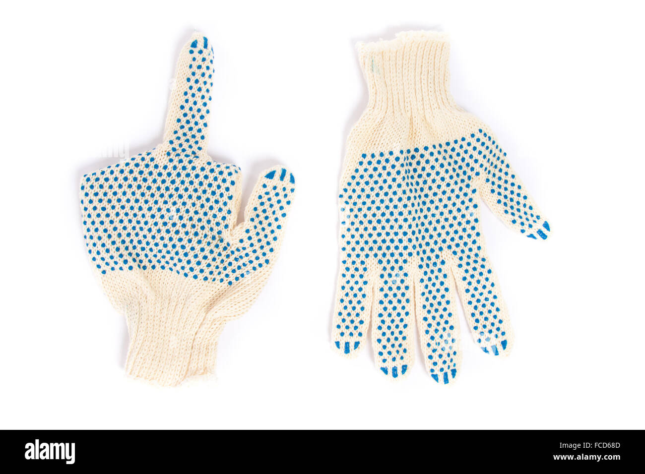 Pair of working gloves Stock Photo - Alamy