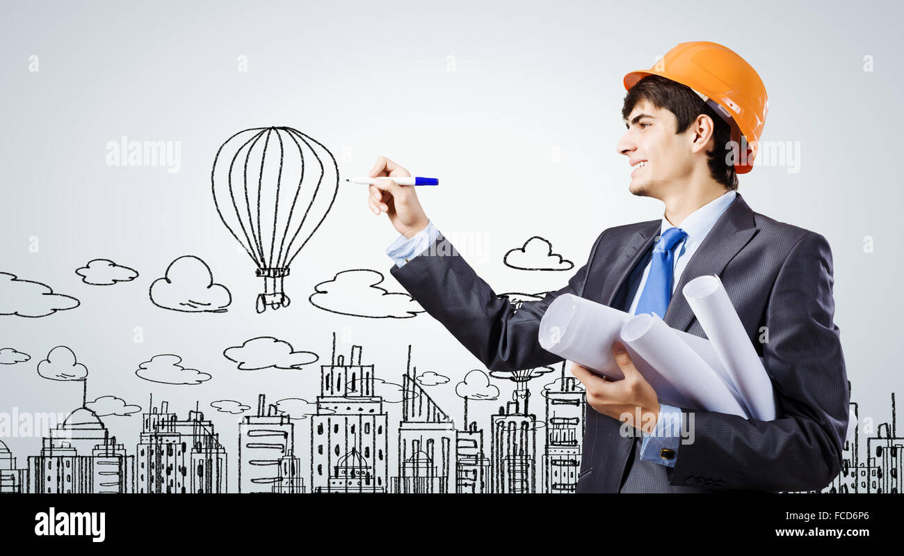 Creative construction balloon hi-res stock photography and images - Alamy