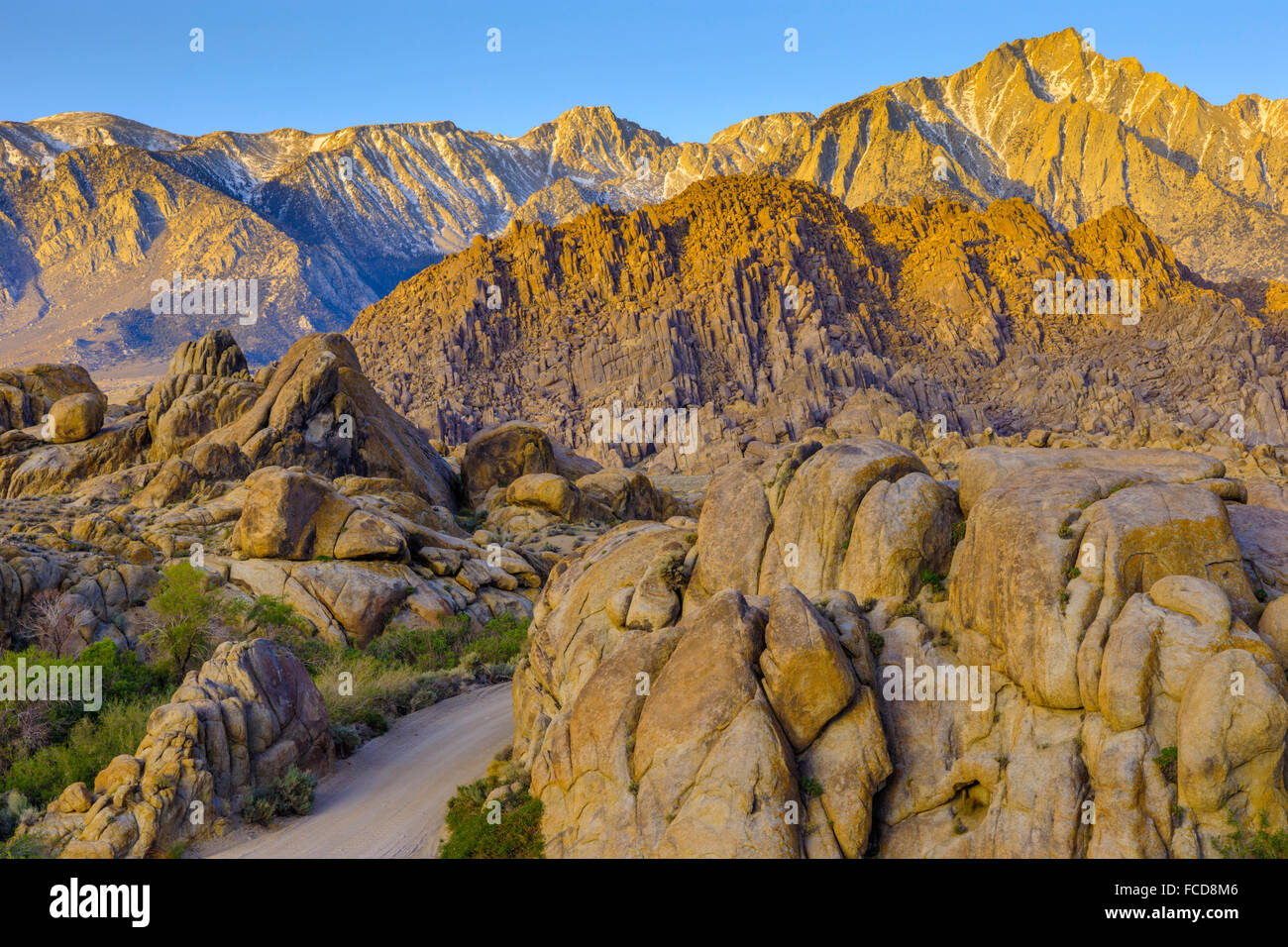 Sunrise in the Alabama Hills, California Stock Photo - Alamy