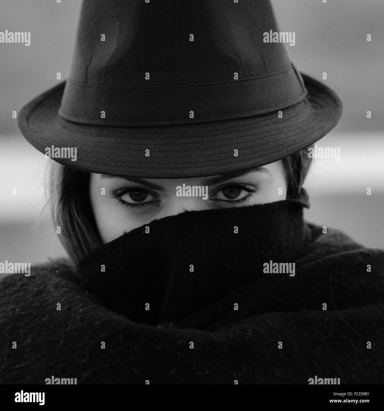 Woman covering her face hi-res stock photography and images - Alamy