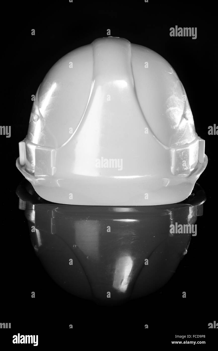 Hardhat construction equipment Black and White Stock Photos & Images ...