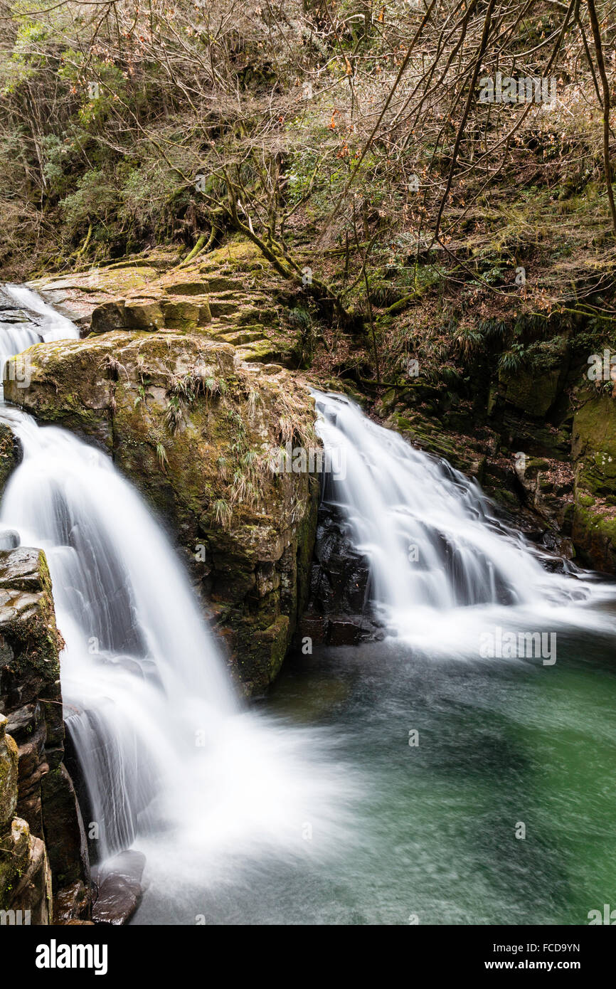 Double waterfalls hi-res stock photography and images - Alamy