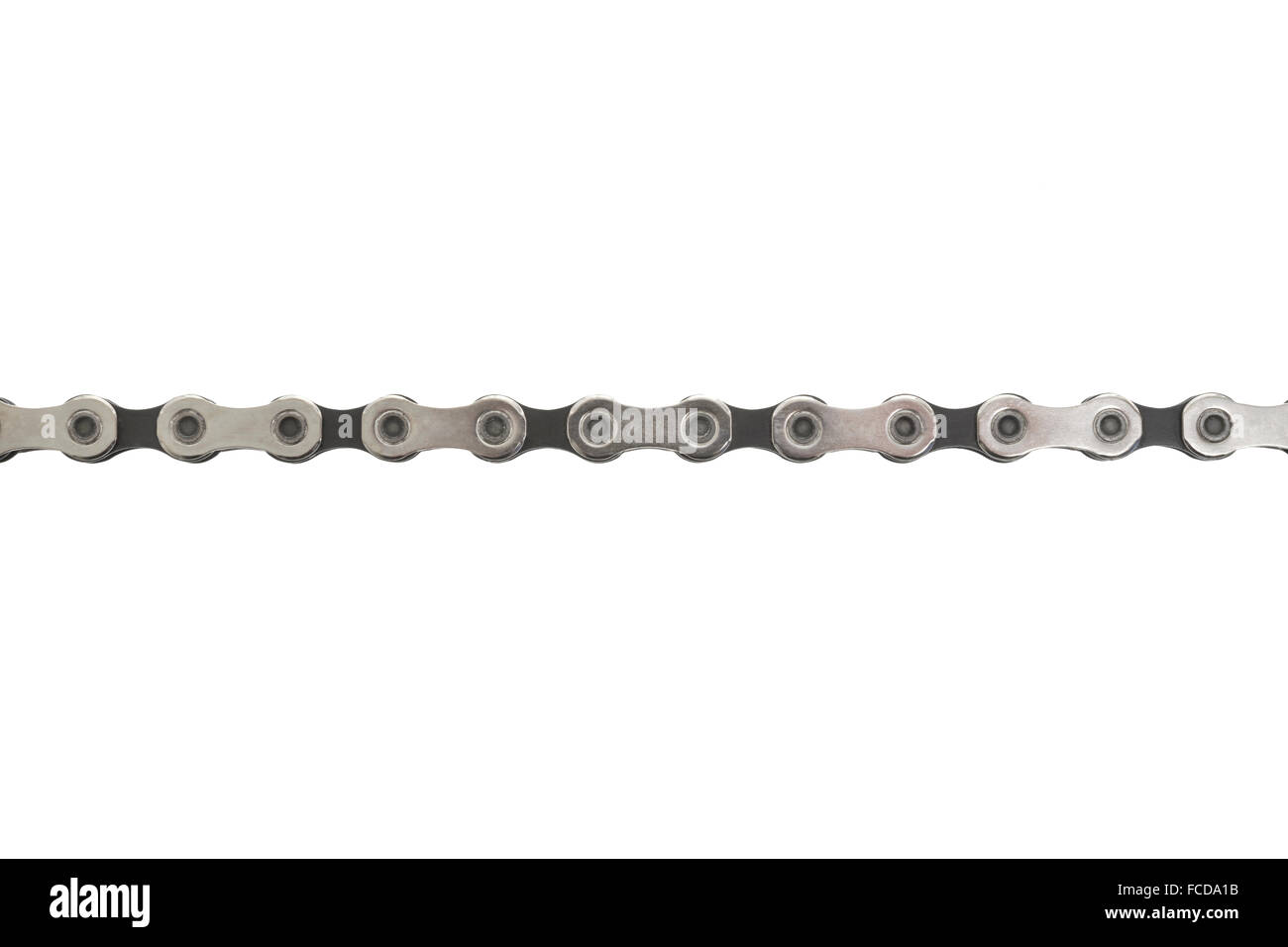 Bicycle chain on white background Stock Photo - Alamy