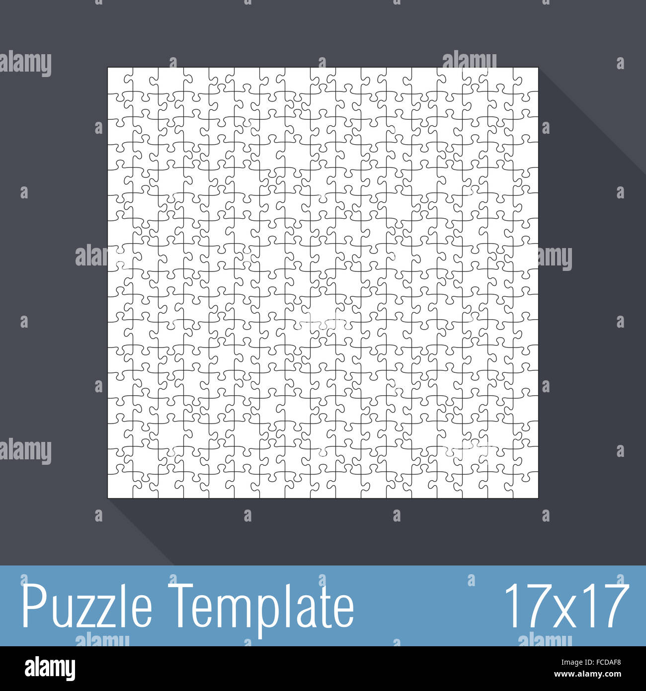 Jigsaw Puzzle Template Stock Photo - Alamy