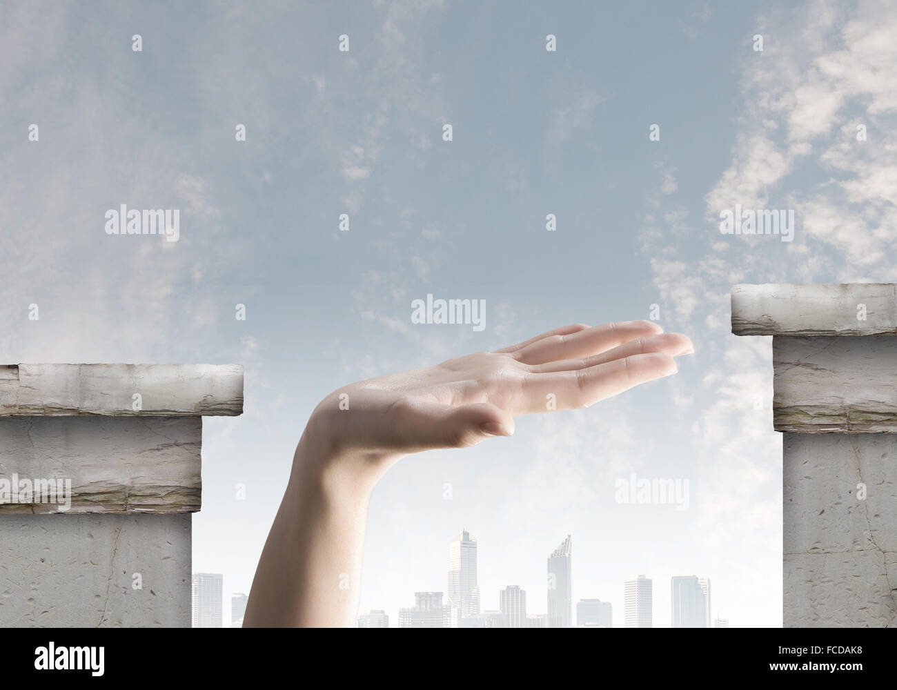 Bridge between gap hi-res stock photography and images - Alamy