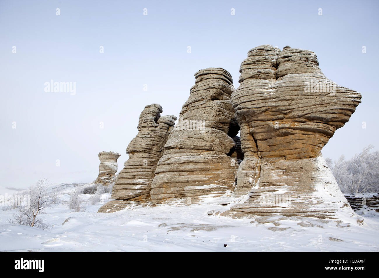Stone forest Hexigten Banner Chifeng City Inner Mongolia China Stock ...