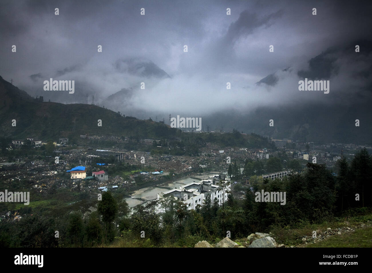 512 earthquake Yingxiu town Wenchuan County Sichuan Province China ...