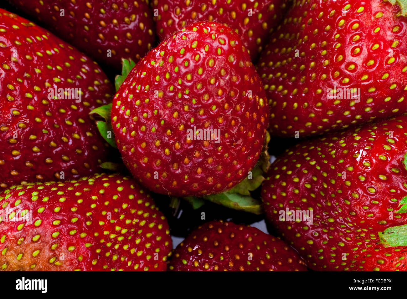 Strawberry. Close up Stock Photo - Alamy