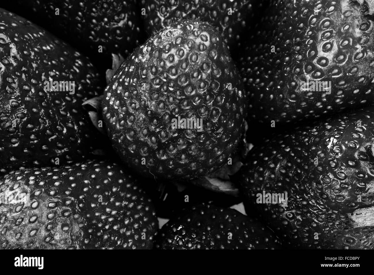Strawberry Black and White Stock Photos & Images - Alamy