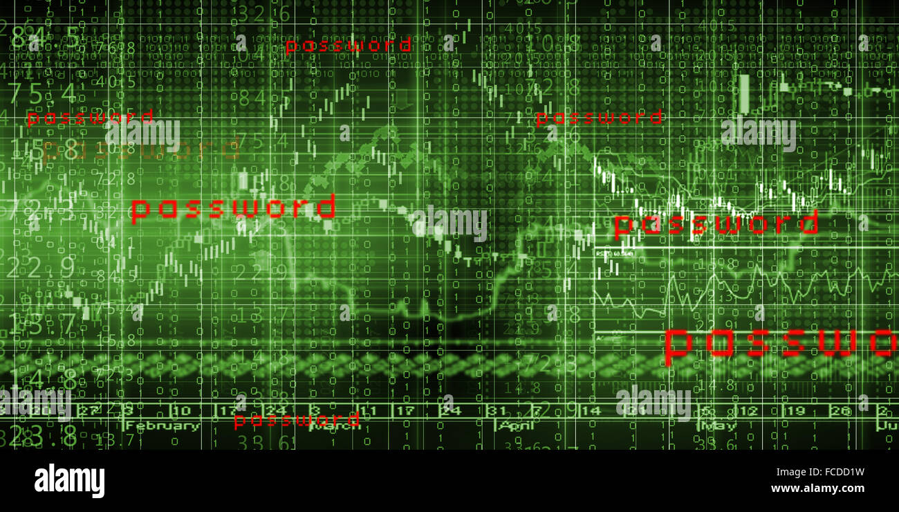 Conceptual media background image with binary code Stock Photo - Alamy