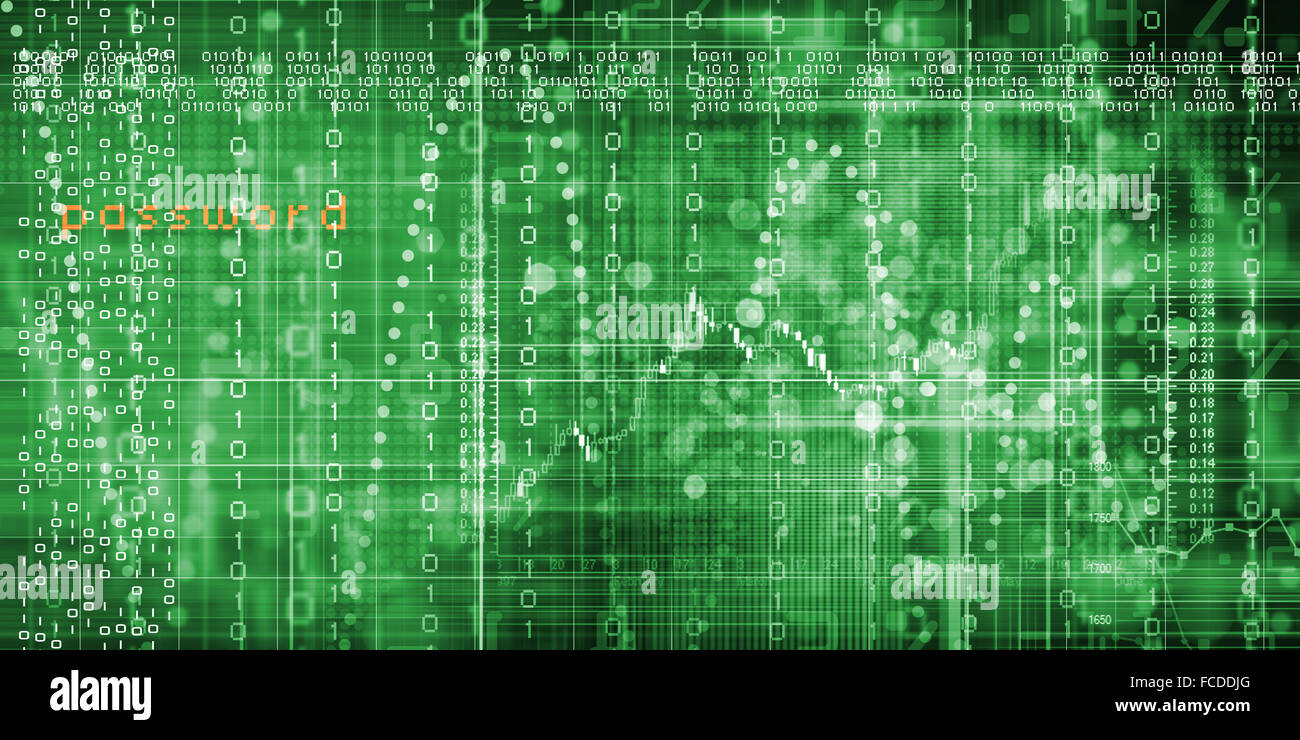 Conceptual media background image with binary code Stock Photo - Alamy