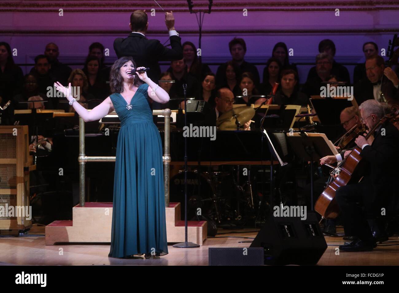 The New York Pops Christmas concert held at Carnegie Hall. Featuring ...