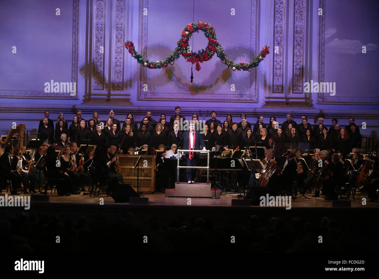 The New York Pops Christmas concert held at Carnegie Hall. Featuring ...