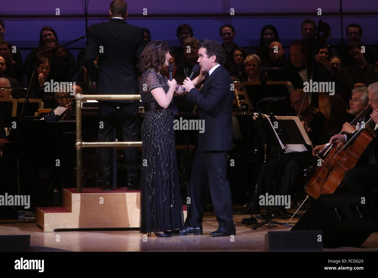 The New York Pops Christmas concert held at Carnegie Hall. Featuring: Stephanie J. Block, Brian ...