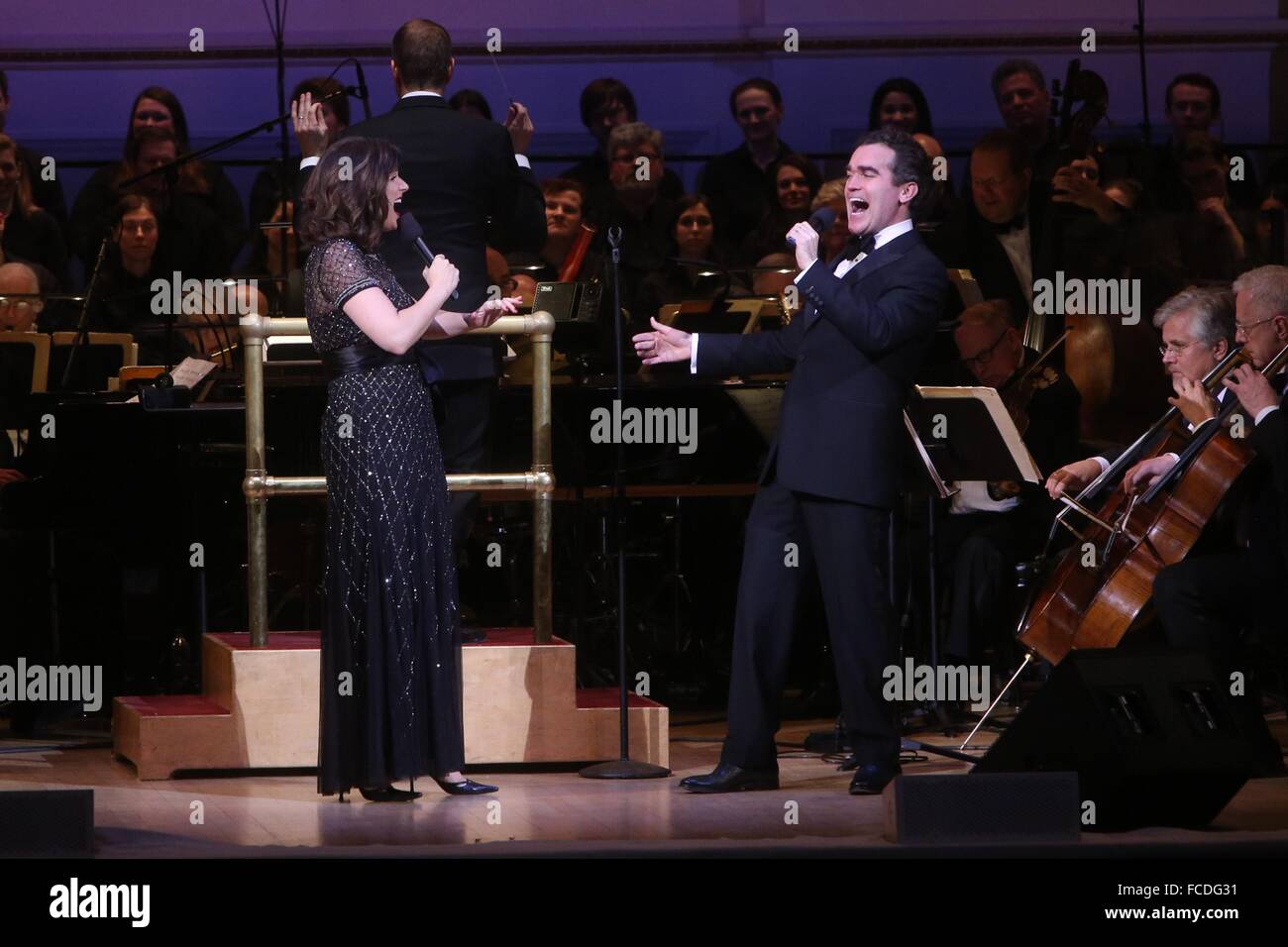 The New York Pops Christmas concert held at Carnegie Hall. Featuring: Stephanie J. Block, Brian ...