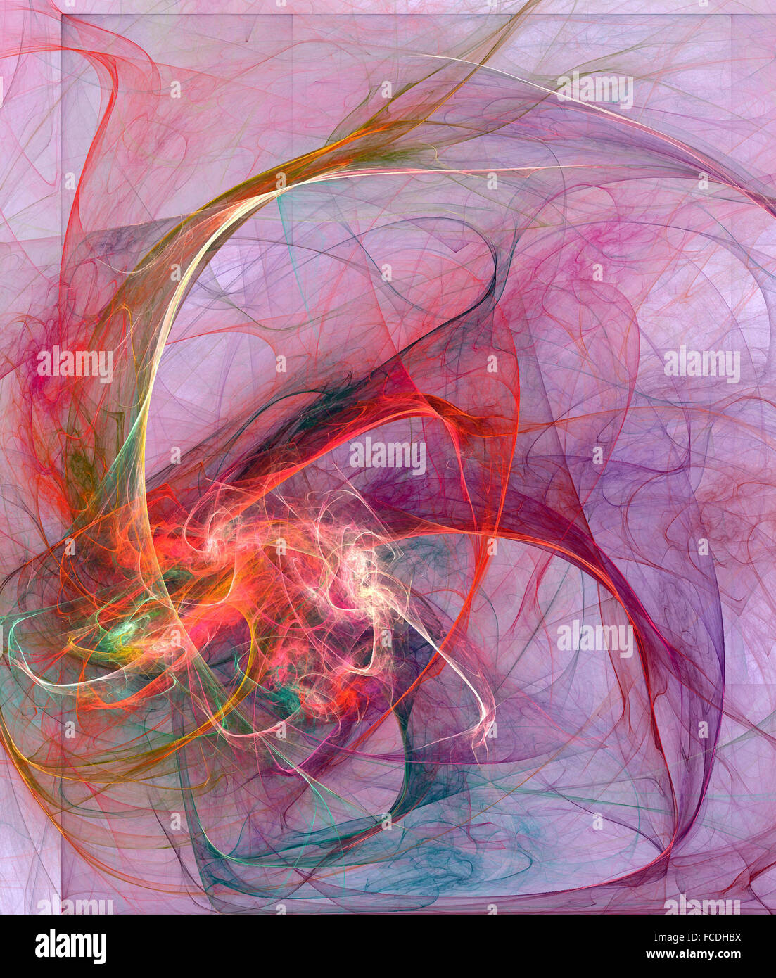 digital fractal on white background Stock Photo - Alamy