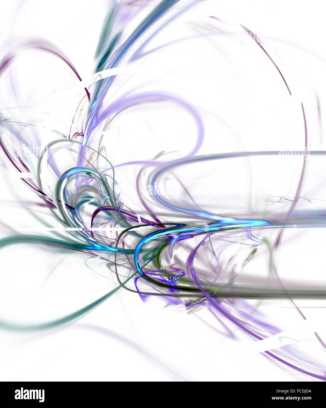 digital fractal on white background Stock Photo - Alamy