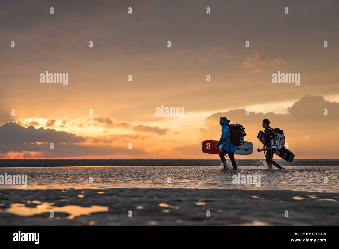 Netherlands, Ouddorp, Beach near Brouwersdam, part of Deltaworks ...