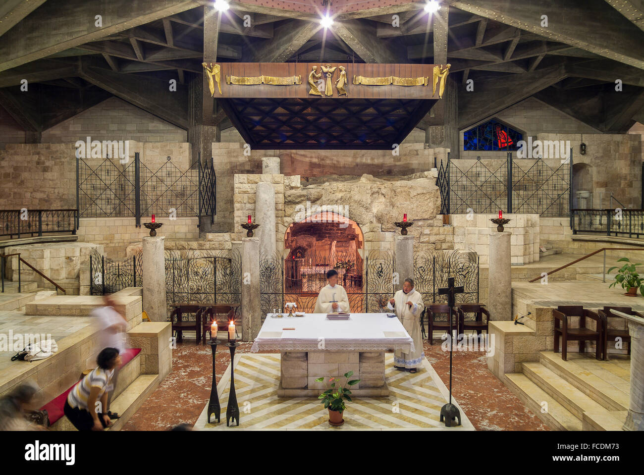 Chancel, behind the Annunciation Grotto, Catholic Basilica of the ...