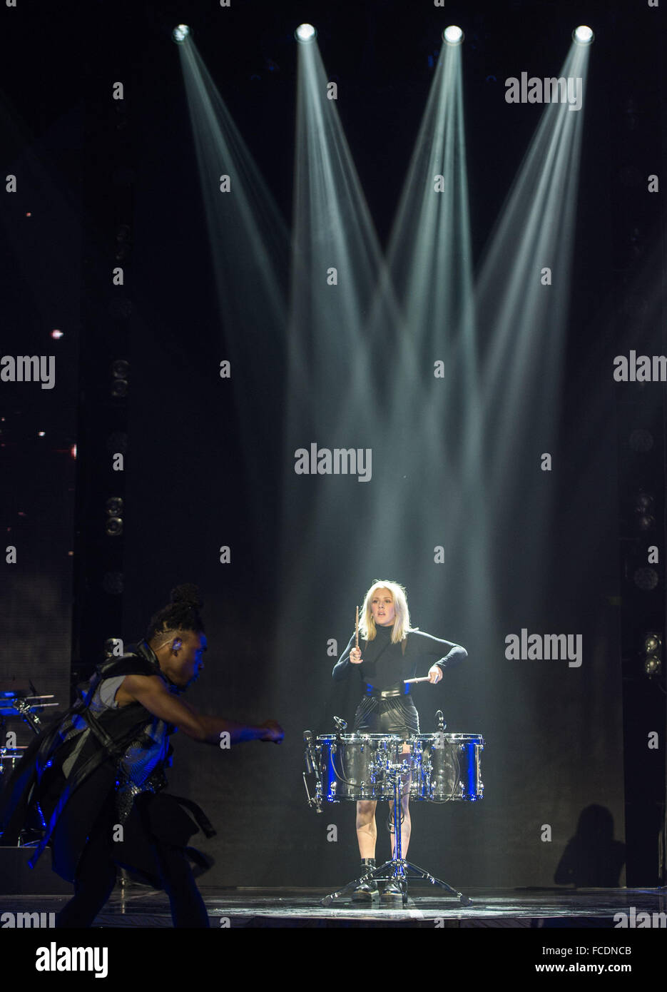 Hamburg, Germany. 21st Jan, 2016. British singer-songwriter Ellie ...