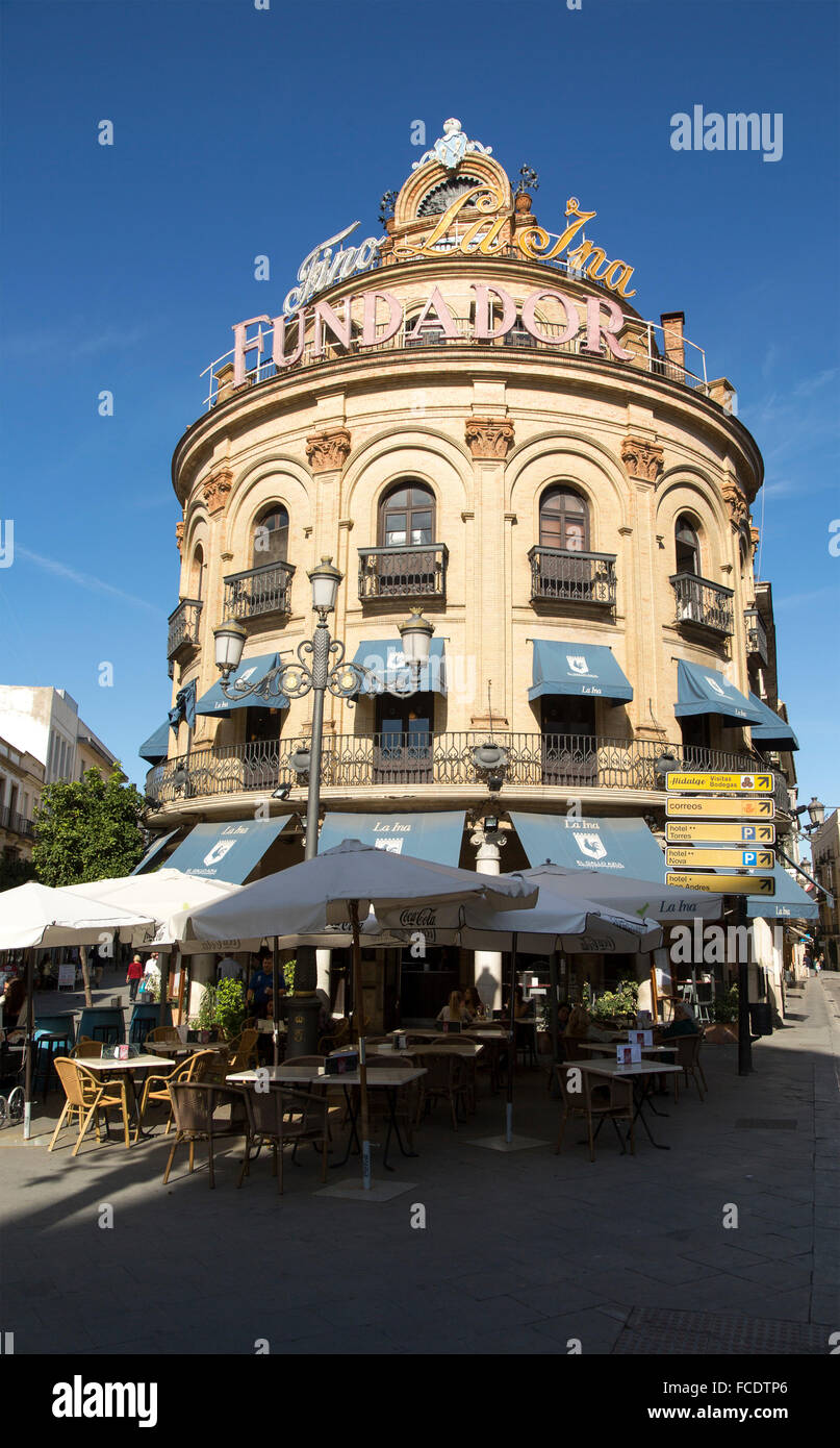 El Gallo Azul rotunda building cafe built in 1929 advertising Fundador ...