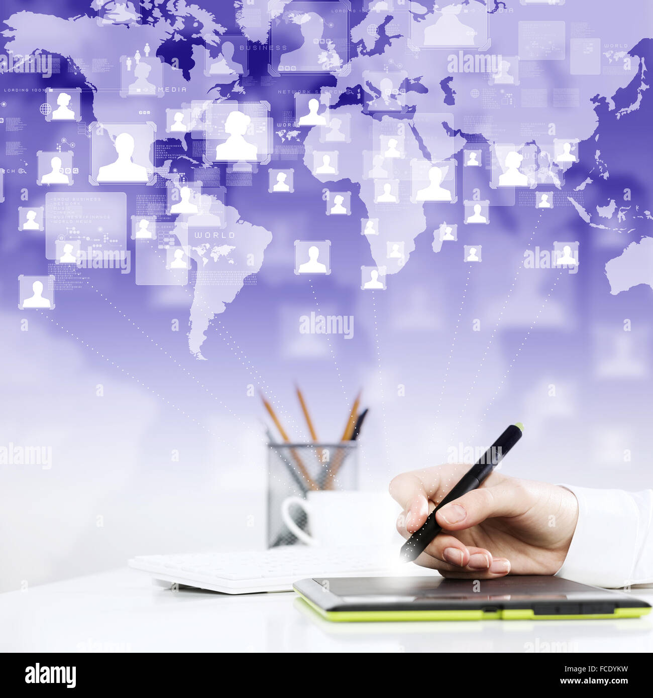 Close up of human hand drawing business strategy plan Stock Photo - Alamy