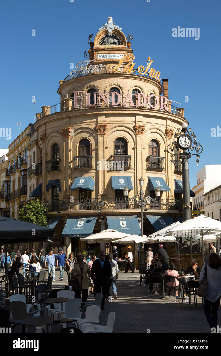 El Gallo Azul rotunda building cafe built in 1929 advertising Fundador ...