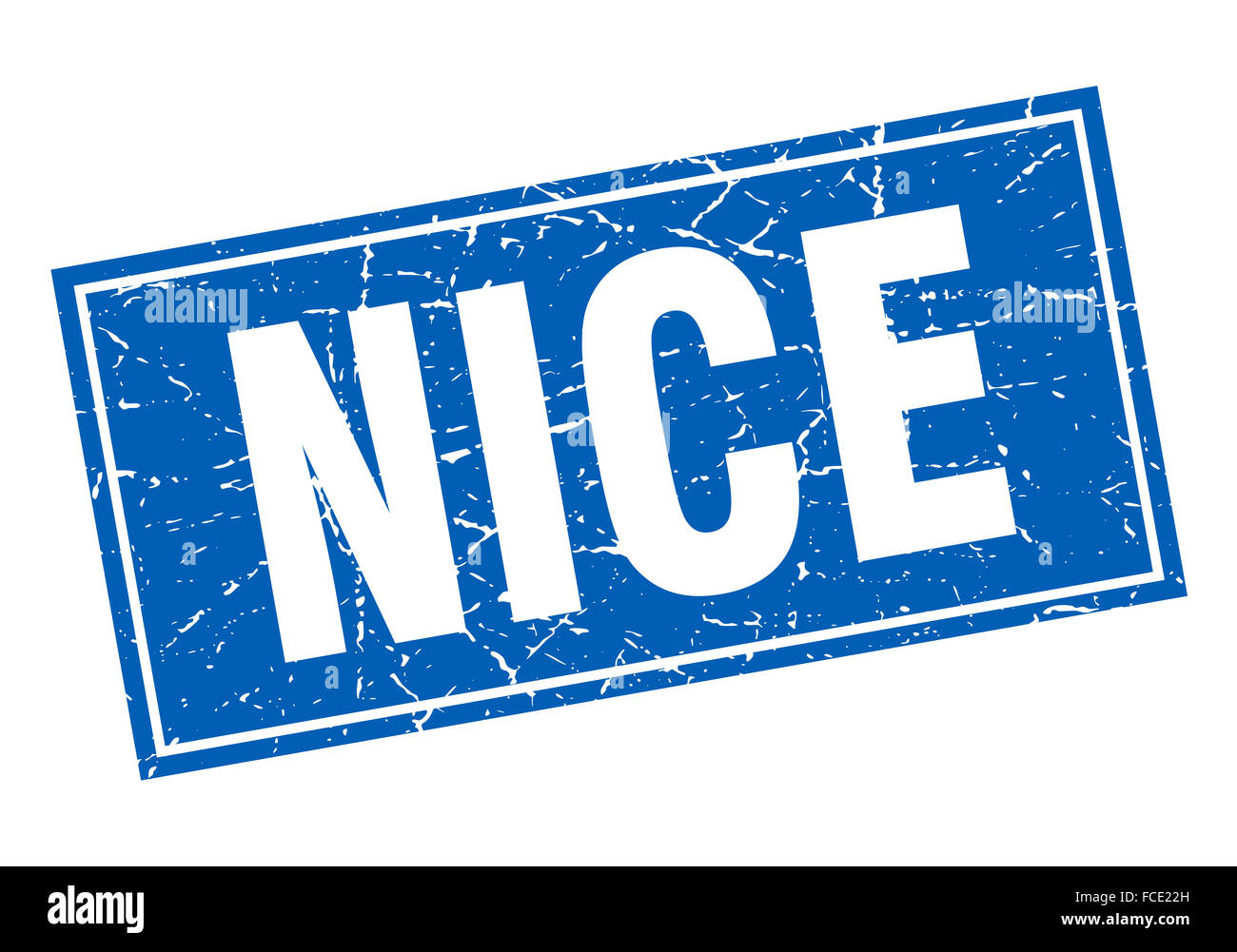 Nice blue square grunge vintage isolated stamp Stock Photo - Alamy
