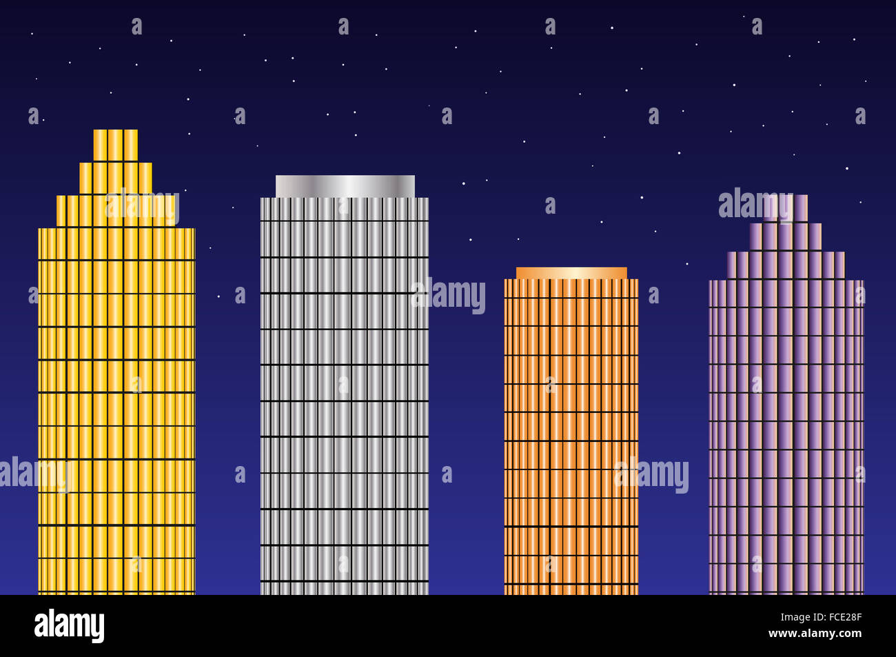 Modern skyscrapers design structure hi-res stock photography and images ...