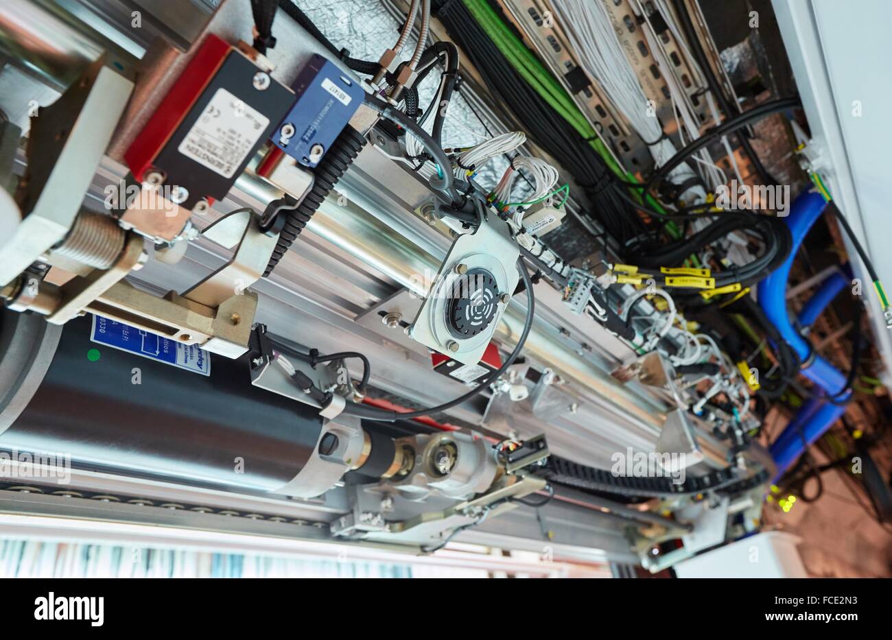 Assembly workshop trams. Manufacture of trains Stock Photo - Alamy