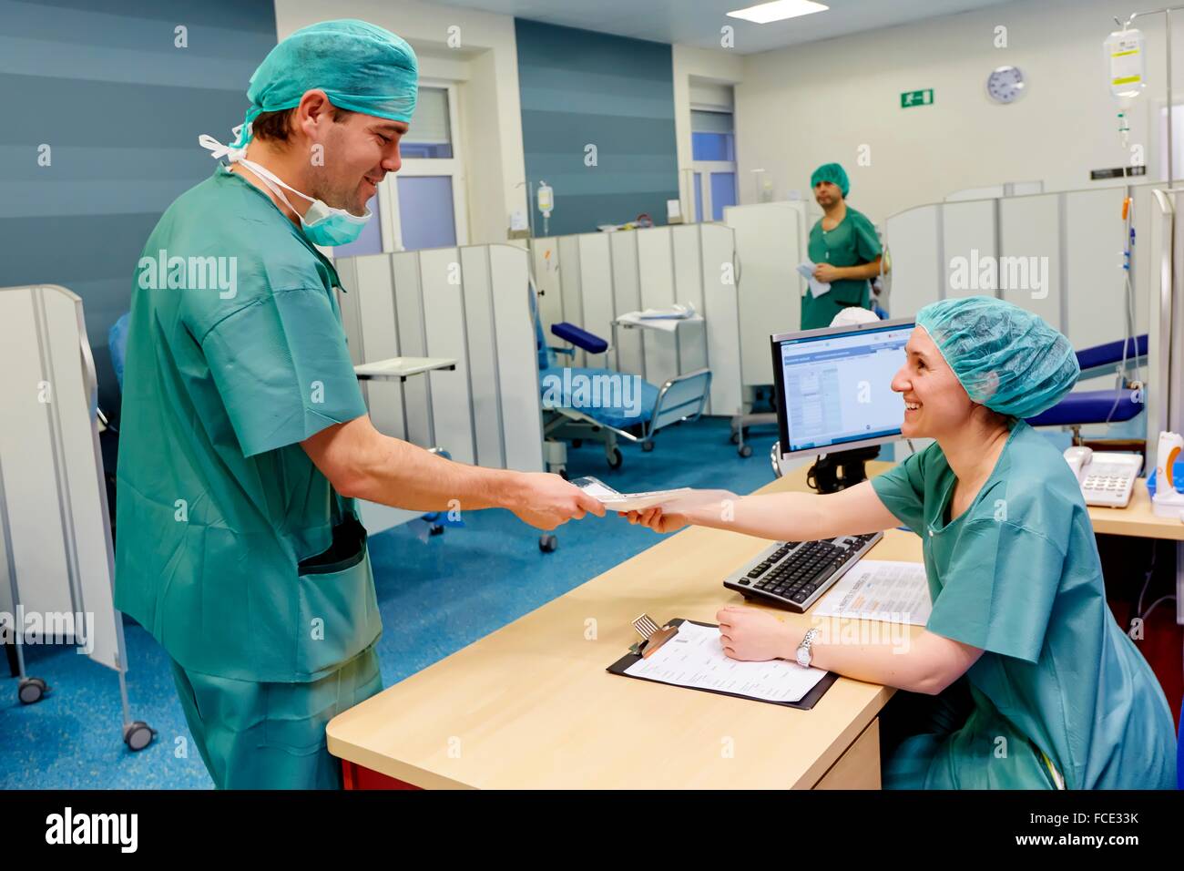 Preparation for hospital surgery hi-res stock photography and images ...