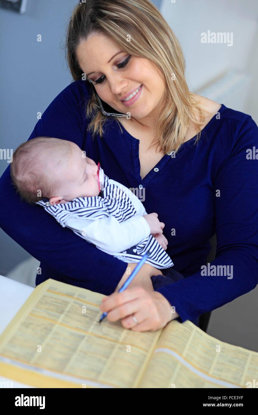 Work baby hi-res stock photography and images - Alamy