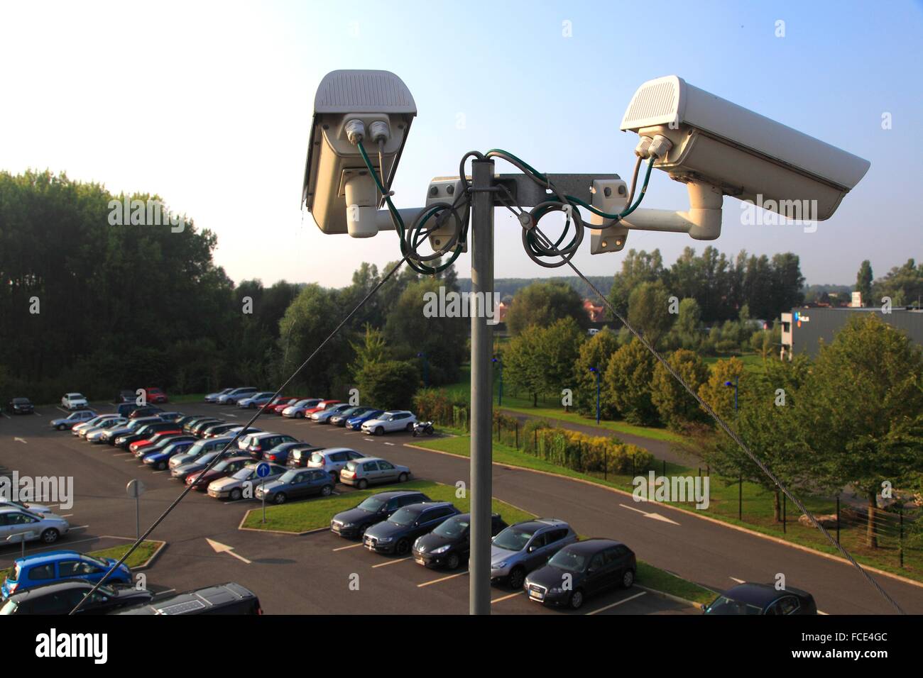 France, car park and video Stock Photo - Alamy