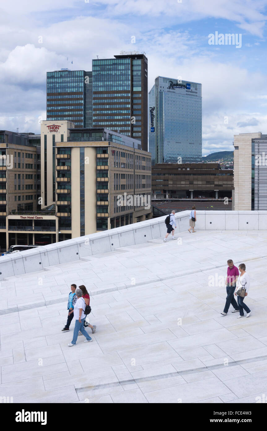 Oslo opera house roof hi-res stock photography and images - Alamy