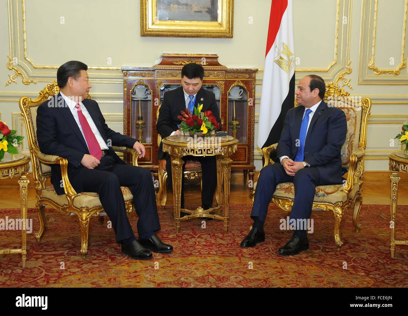 Chinese President Xi Jinping in Cairo for a two-day visit to Egypt to ...