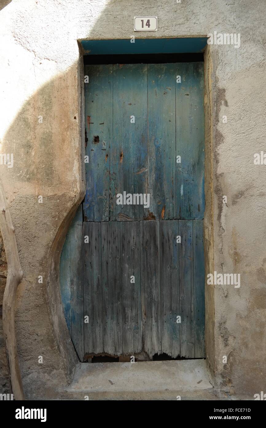Closed Door Of House Stock Photo - Alamy