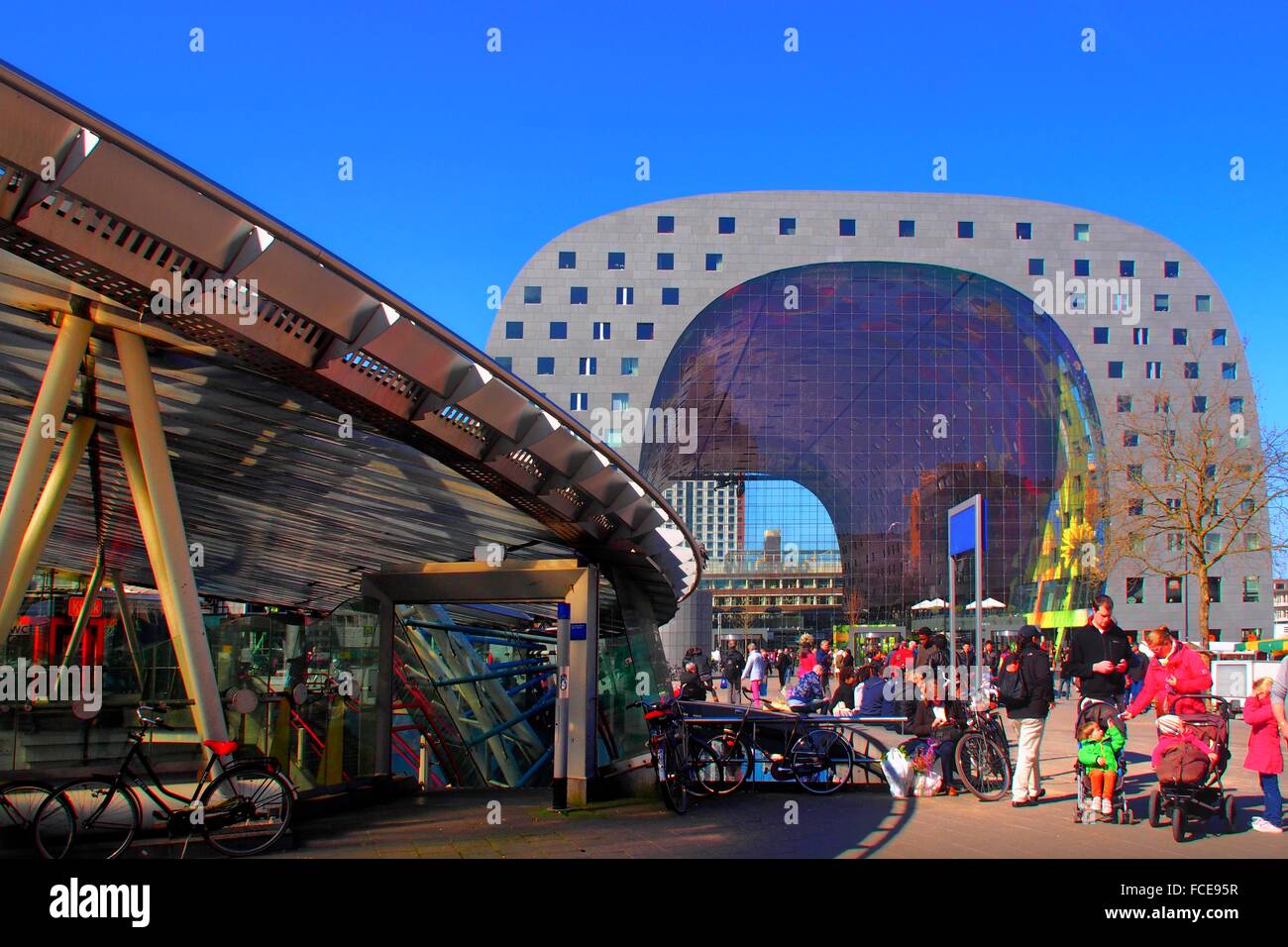 Holland-Rotterdam- Market Hall..The Market Hall (Dutch: Markthal or ...